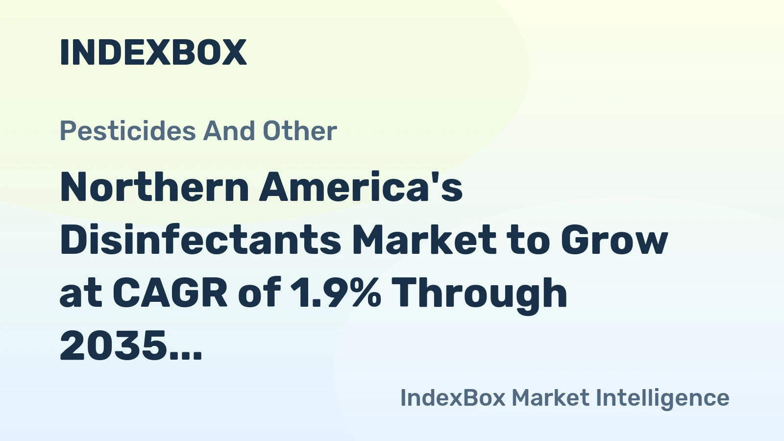 Northern America's Disinfectants Market to Grow at CAGR of 1.9% Through 2035