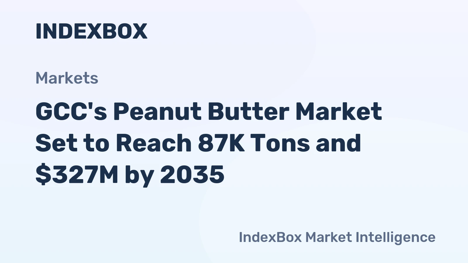 GCC's Peanut Butter Market Set to Reach 87K Tons and $327M by 2035
