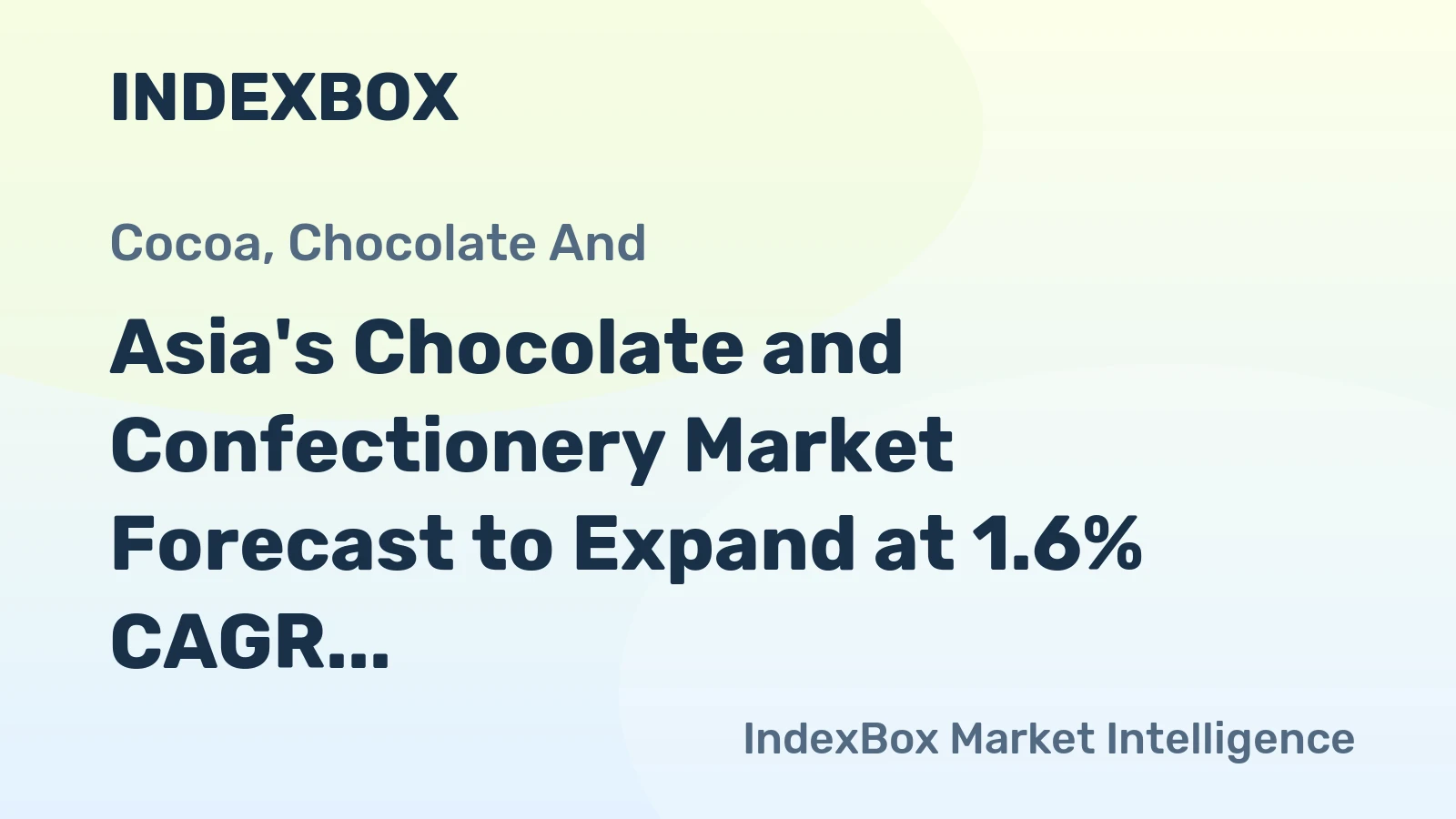Asia's Chocolate and Confectionery Market Forecast to Expand at 1.6% CAGR Through 2035