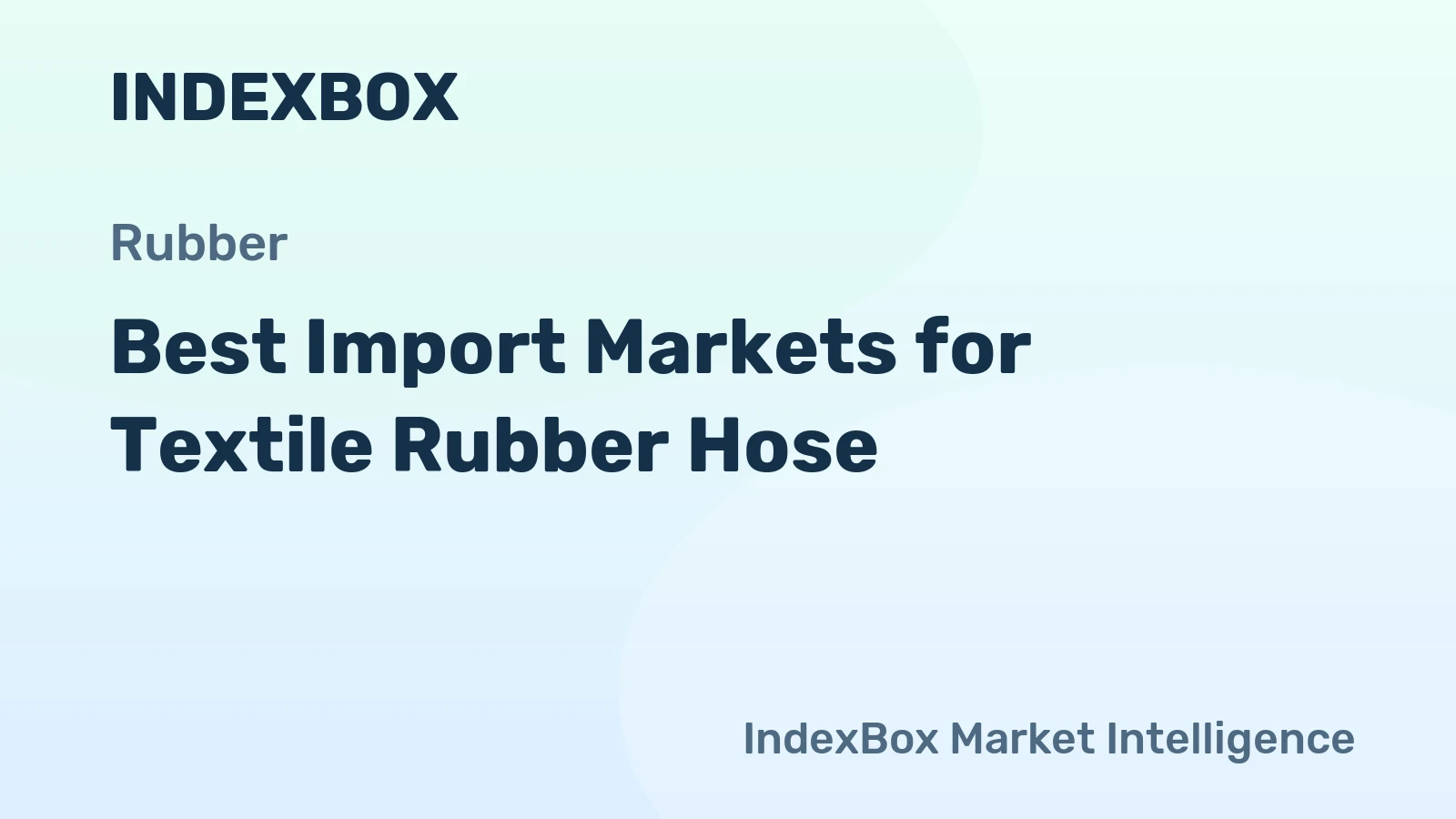 Best Import Markets for Textile Rubber Hose