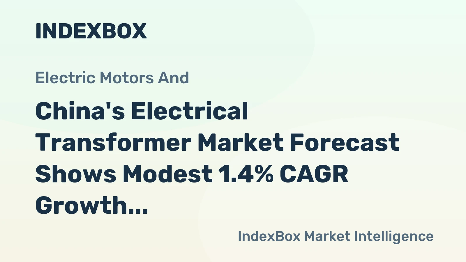 China's Electrical Transformer Market Forecast Shows Modest 1.4% CAGR Growth Through 2035