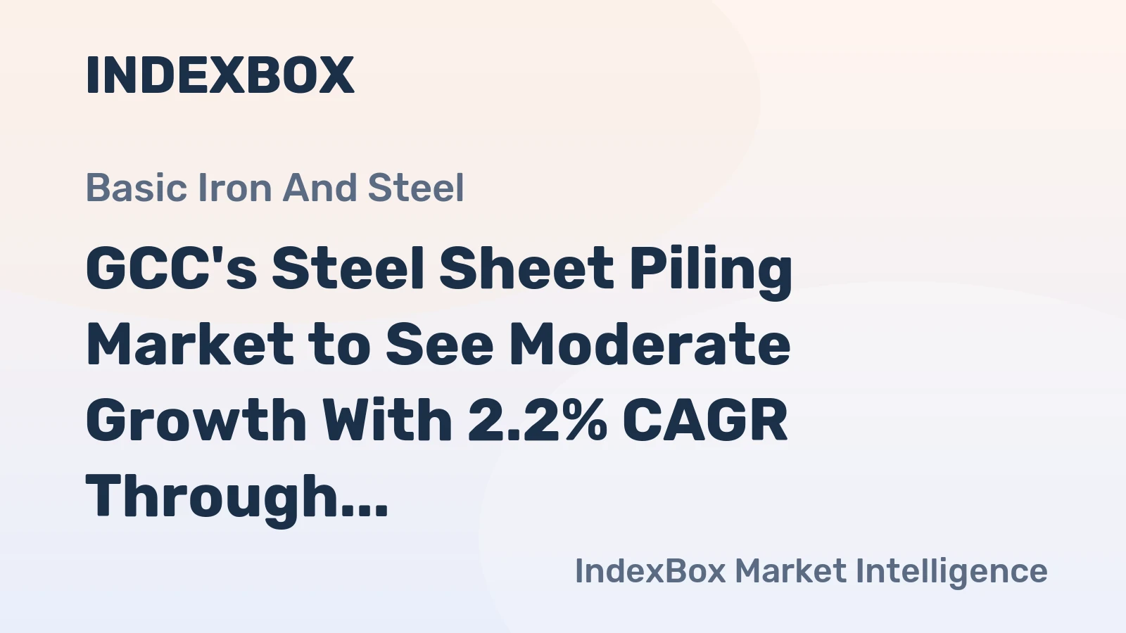 GCC's Steel Sheet Piling Market to See Moderate Growth With 2.2% CAGR Through 2035