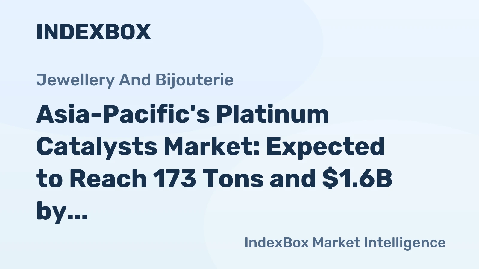 Asia-Pacific's Platinum Catalysts Market: Expected to Reach 173 Tons and $1.6B by 2035