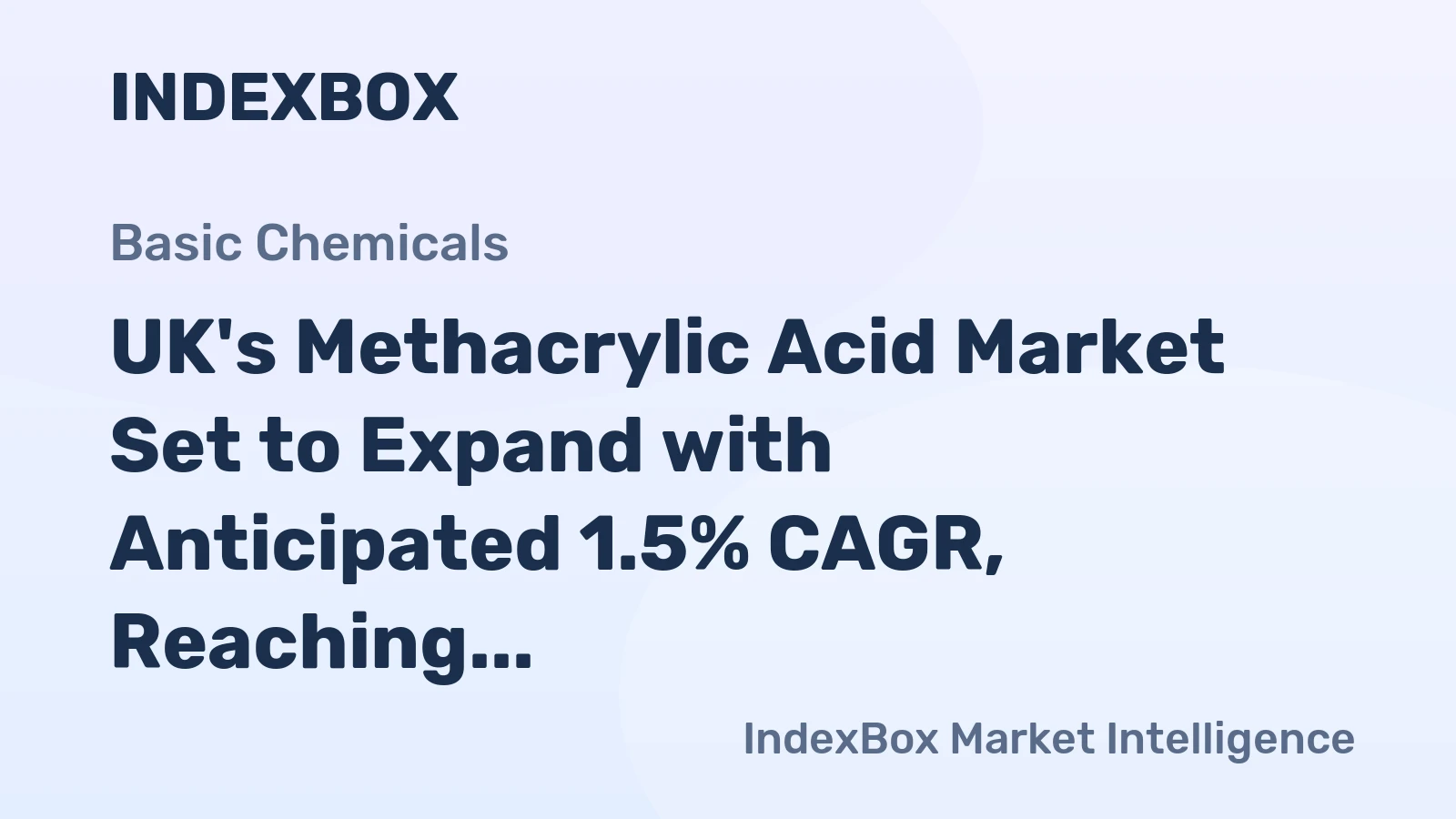 UK's Methacrylic Acid Market Set to Expand with Anticipated 1.5% CAGR, Reaching 12K Tons in Volume and $28M in Value by 2035