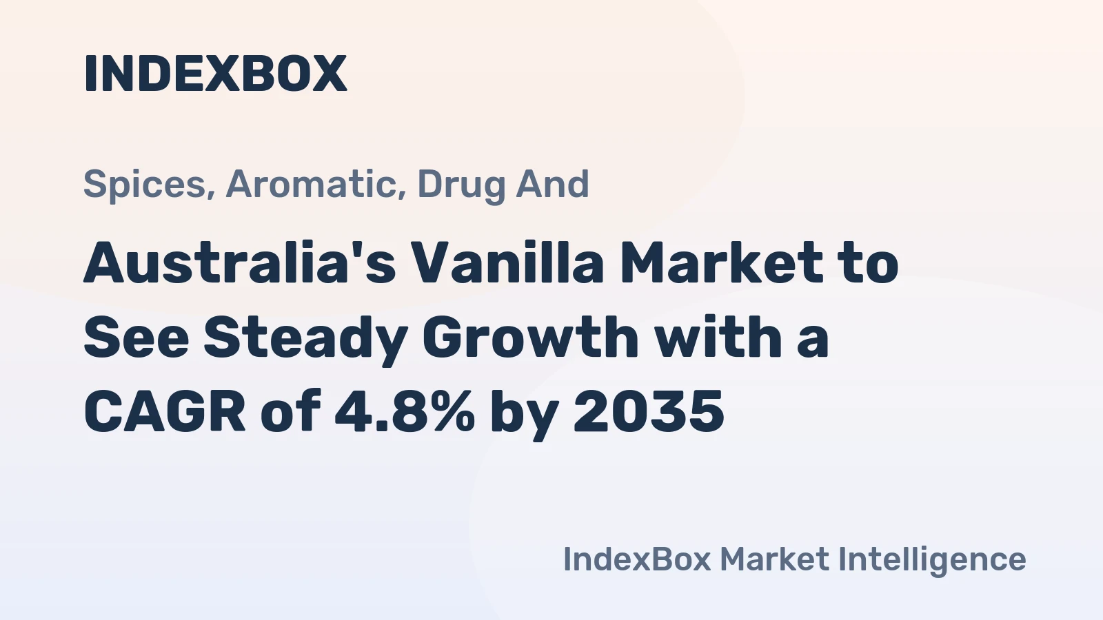 Australia's Vanilla Market to See Steady Growth with a CAGR of 4.8% by 2035