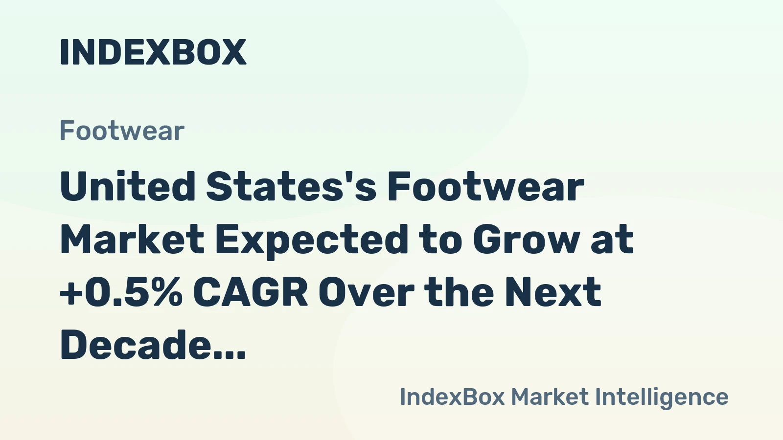 United States's Footwear Market Expected to Grow at +0.5% CAGR Over the Next Decade