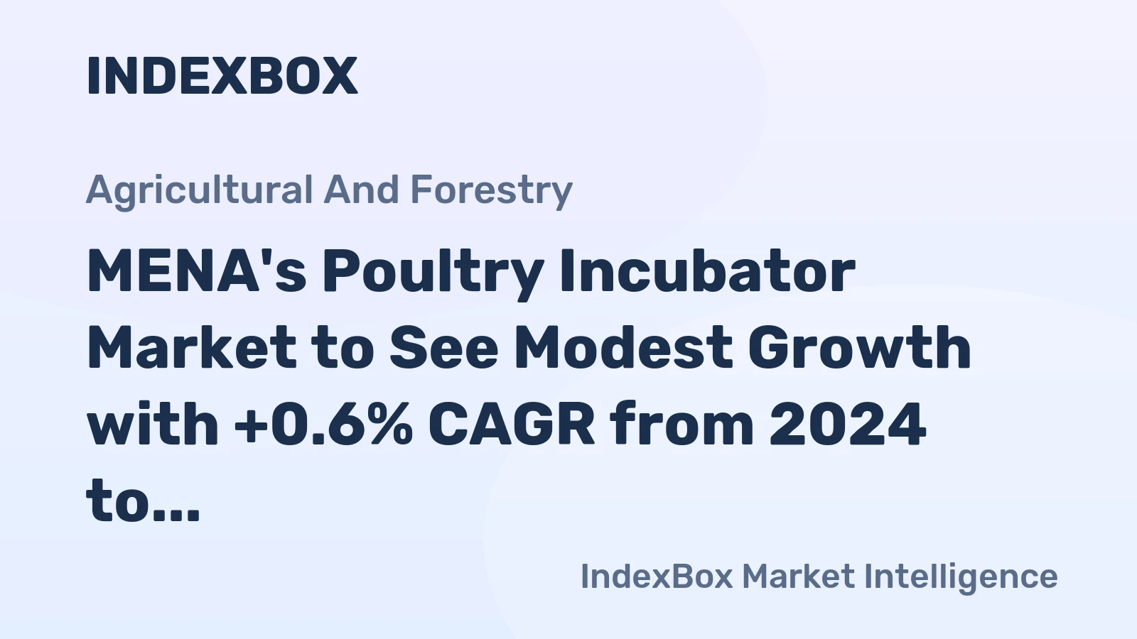 MENA's Poultry Incubator Market to See Modest Growth with +0.6% CAGR from 2024 to 2035