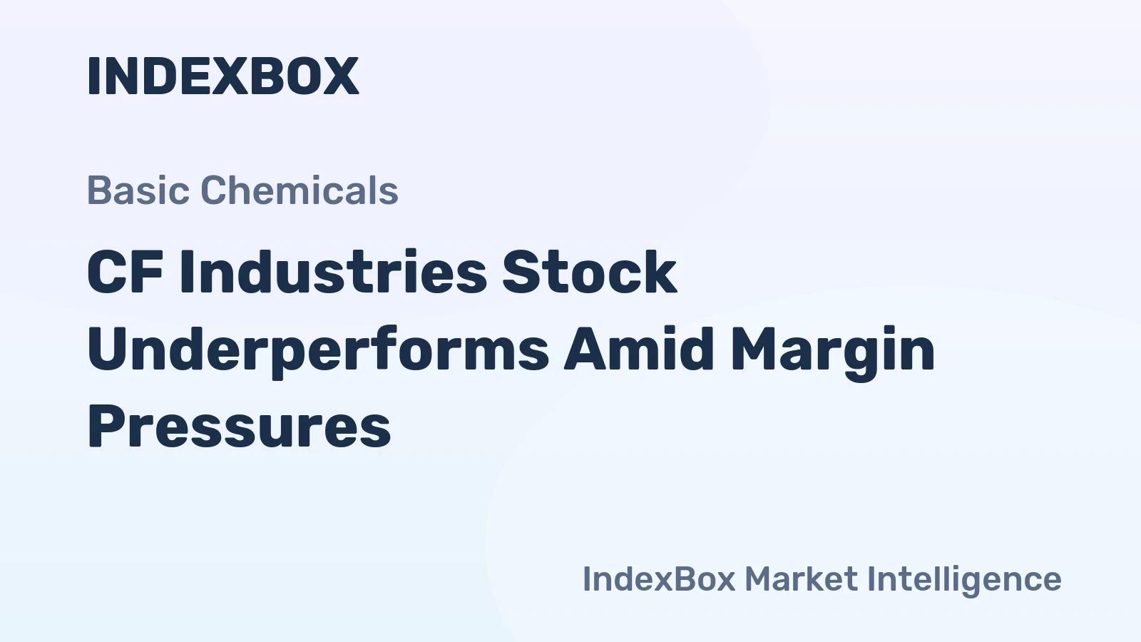 CF Industries Stock Underperforms Amid Margin Pressures