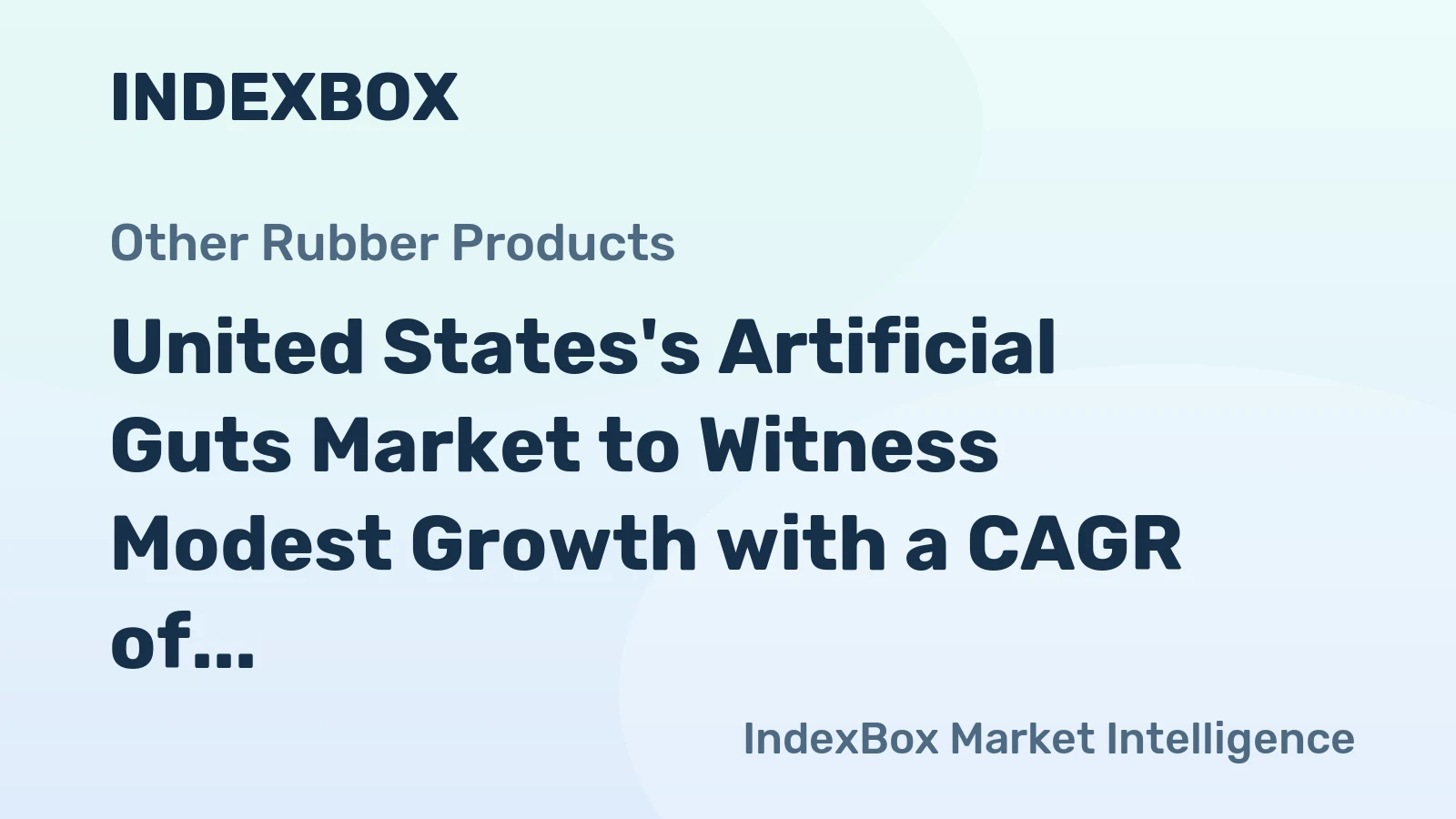 United States's Artificial Guts Market to Witness Modest Growth with a CAGR of +0.9% through 2035