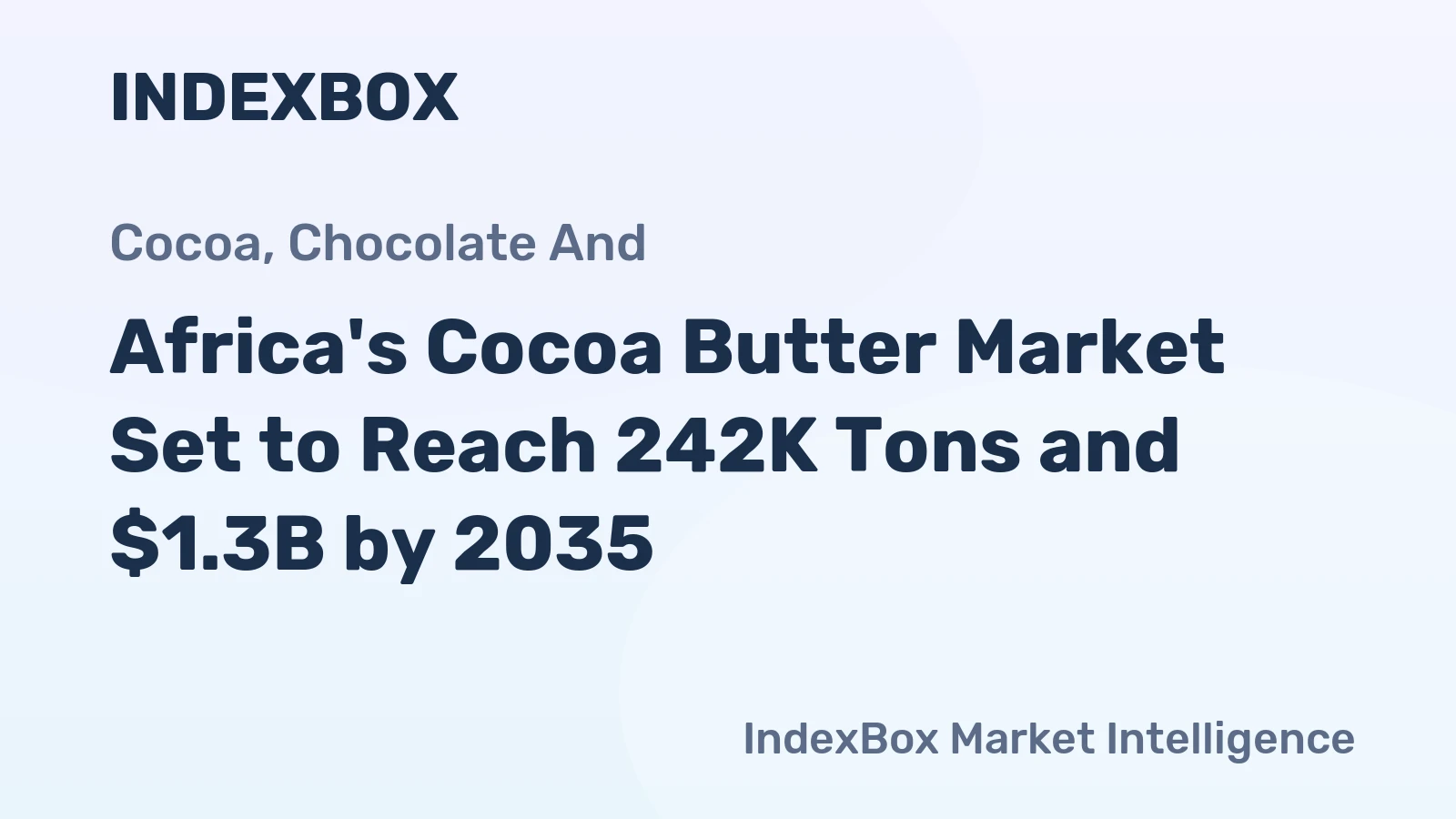 Africa's Cocoa Butter Market Set to Reach 242K Tons and $1.3B by 2035