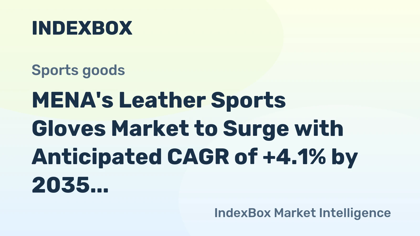 MENA's Leather Sports Gloves Market to Surge with Anticipated CAGR of +4.1% by 2035
