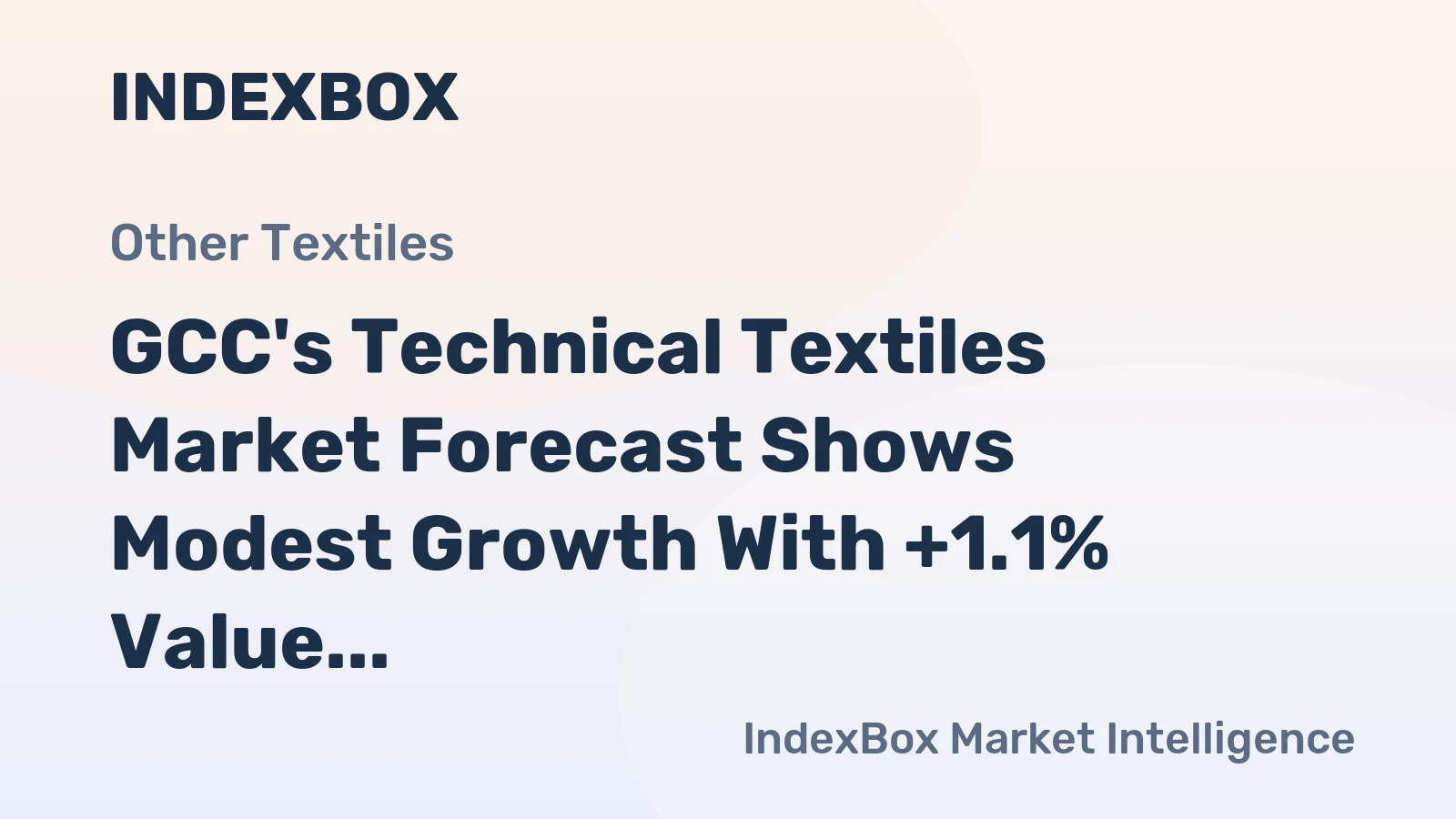 GCC's Technical Textiles Market Forecast Shows Modest Growth With +1.1% Value CAGR Through 2035