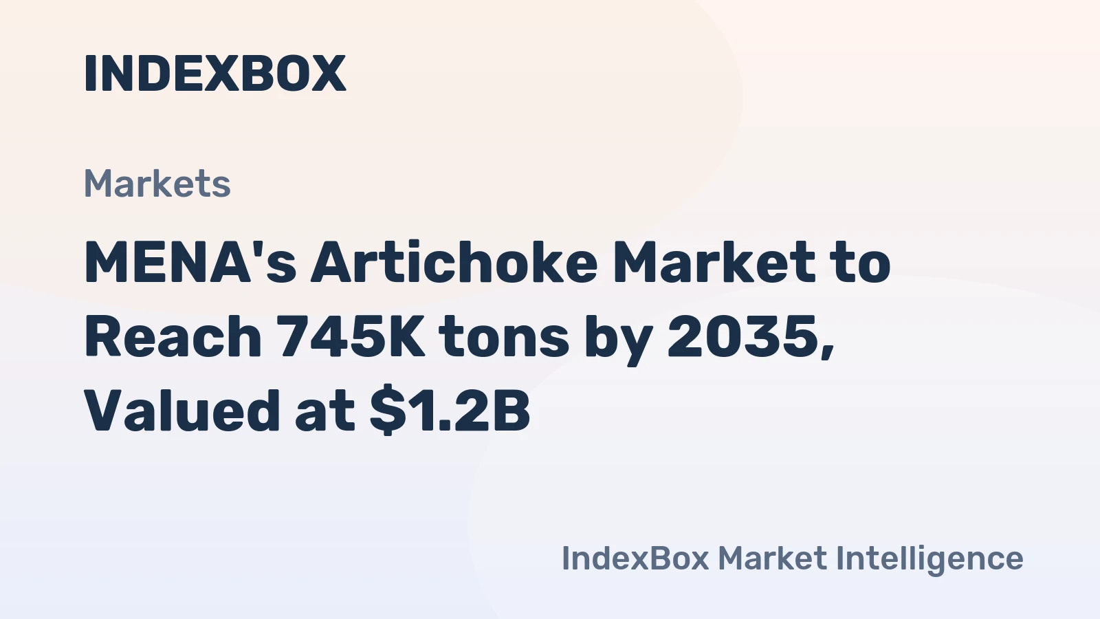 MENA's Artichoke Market to Reach 745K tons by 2035, Valued at $1.2B