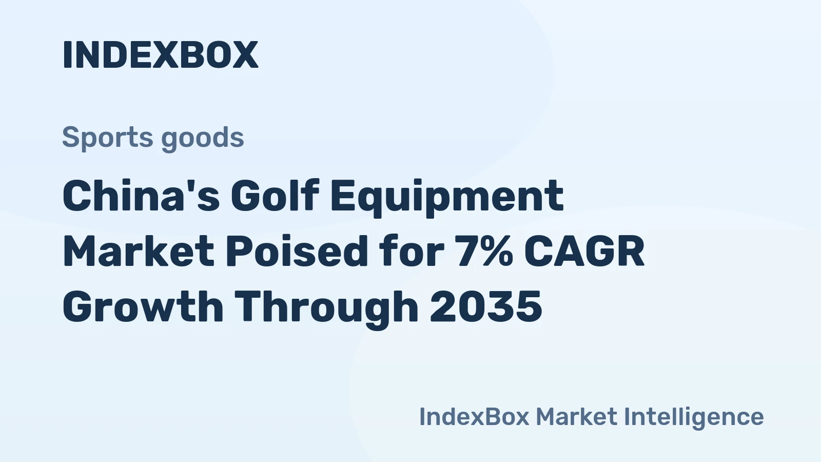 China's Golf Equipment Market Poised for 7% CAGR Growth Through 2035