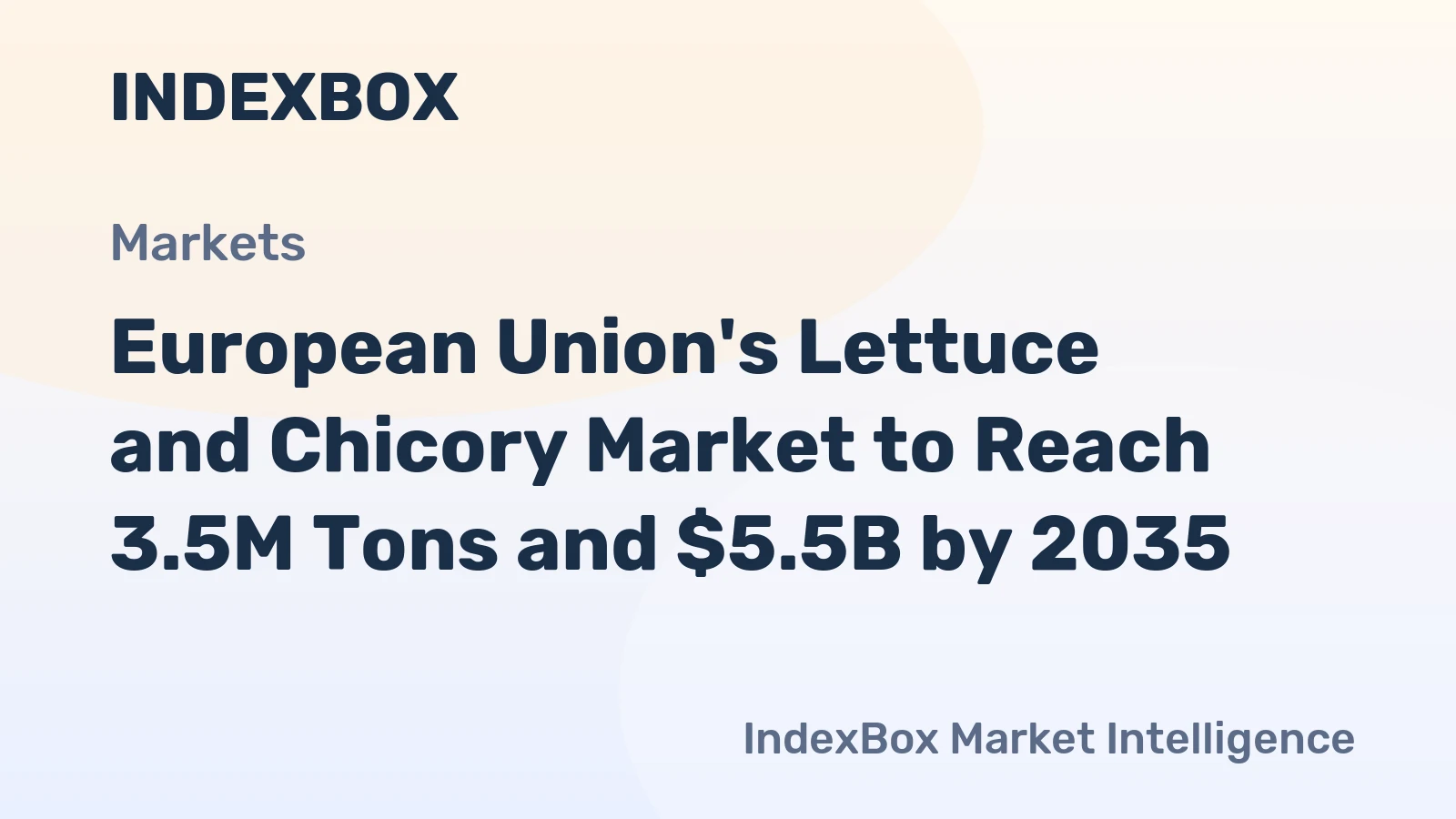 European Union's Lettuce and Chicory Market to Reach 3.5M Tons and $5.5B by 2035