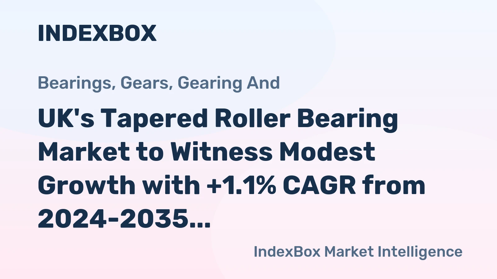UK's Tapered Roller Bearing Market to Witness Modest Growth with +1.1% CAGR from 2024-2035