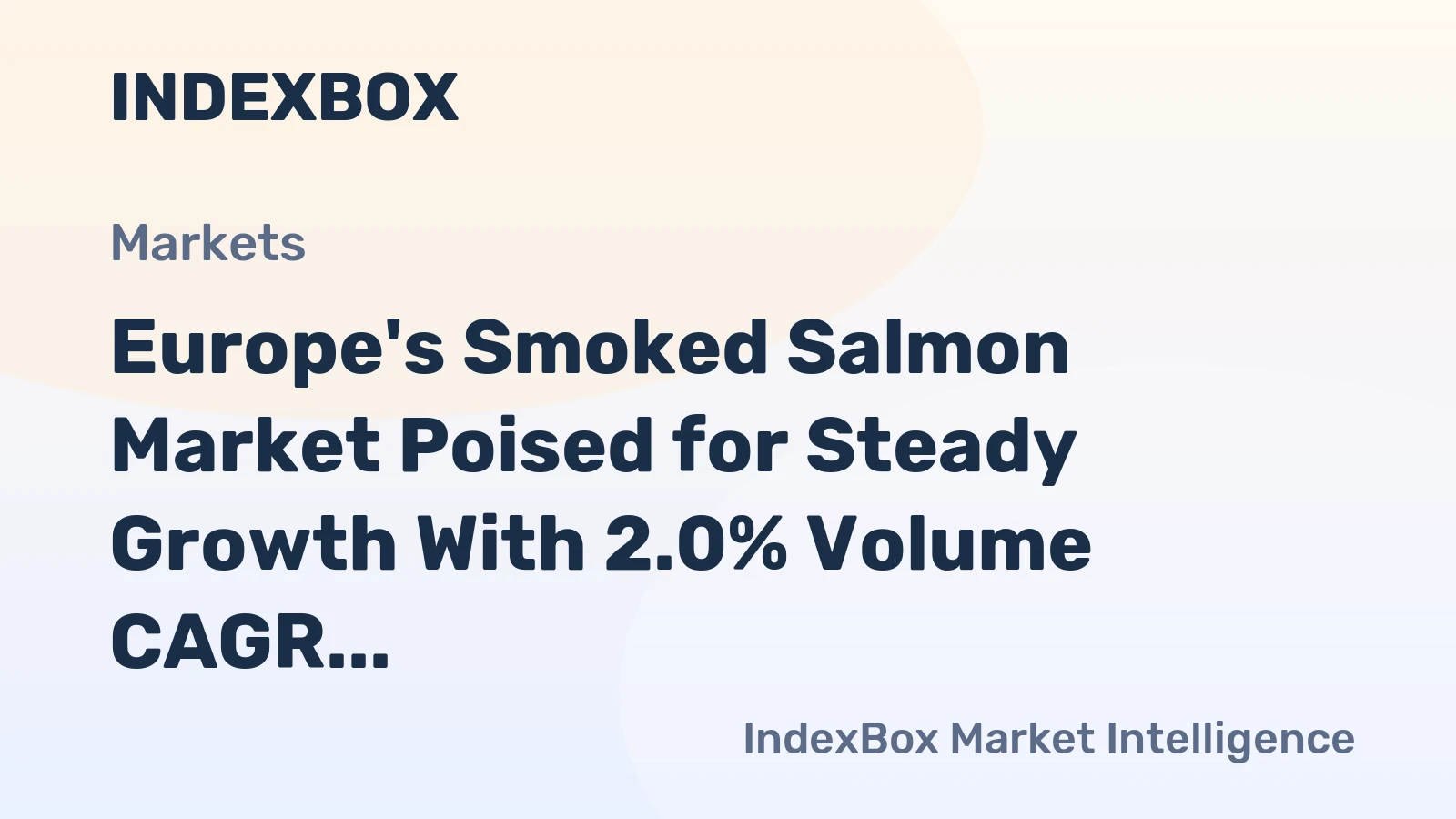 Europe's Smoked Salmon Market Poised for Steady Growth With 2.0% Volume CAGR Through 2035
