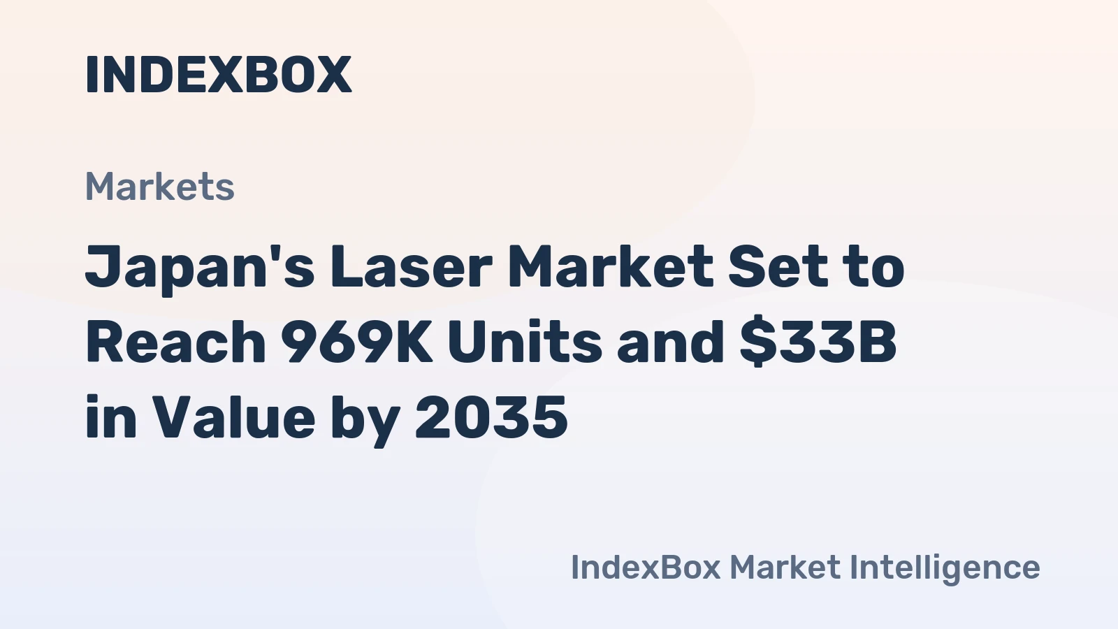Japan's Laser Market Set to Reach 969K Units and $33B in Value by 2035