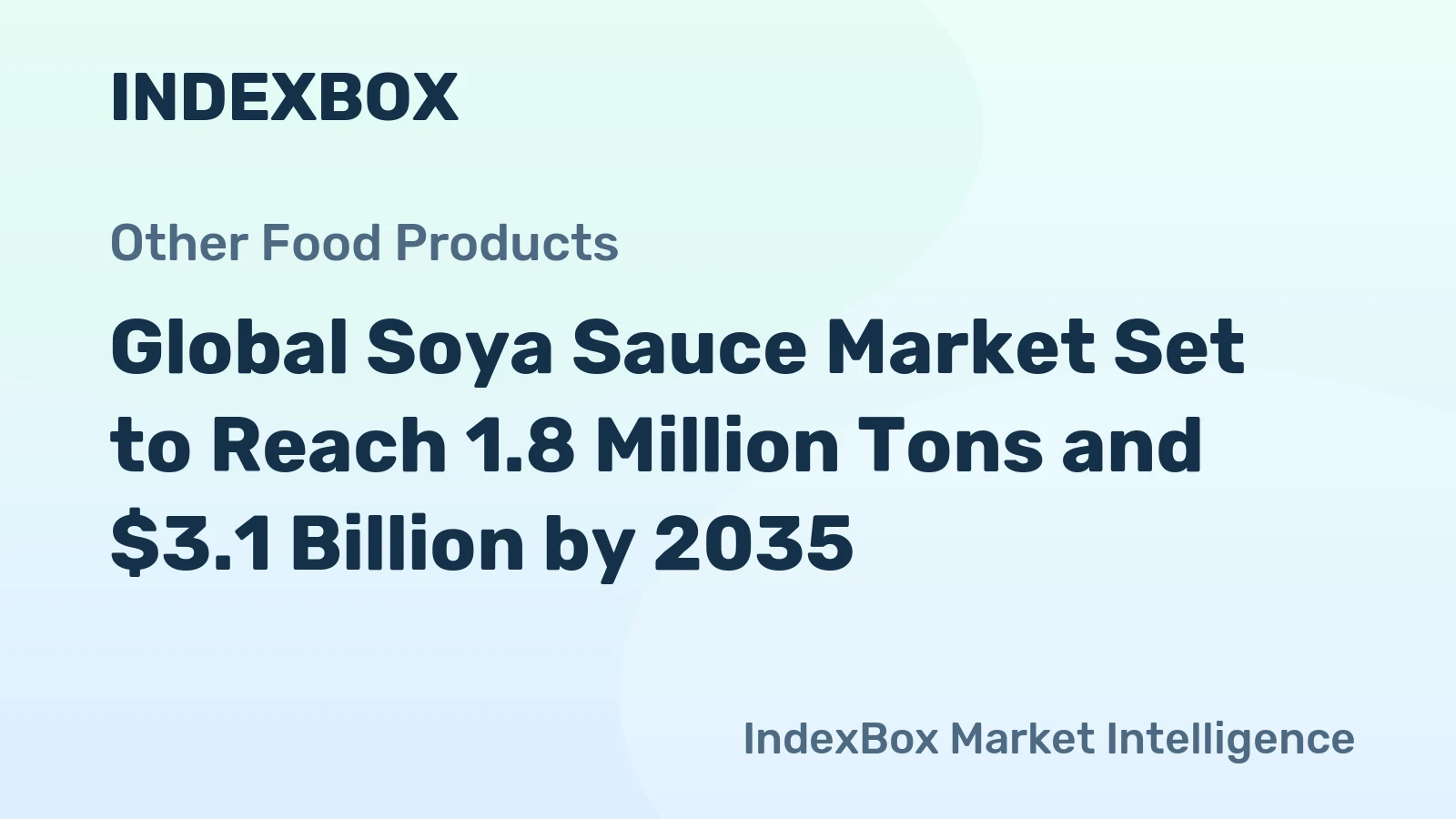 Global Soya Sauce Market Set to Reach 1.8 Million Tons and $3.1 Billion by 2035
