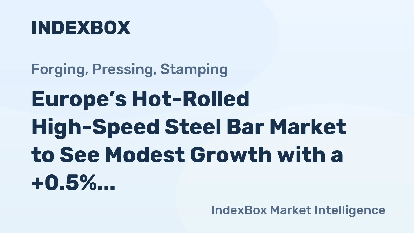 Europe’s Hot-Rolled High-Speed Steel Bar Market to See Modest Growth with a +0.5% CAGR Through 2035