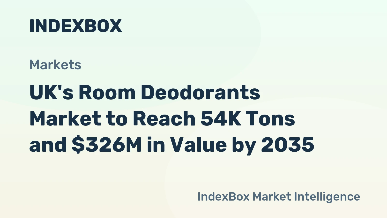 UK's Room Deodorants Market to Reach 54K Tons and $326M in Value by 2035