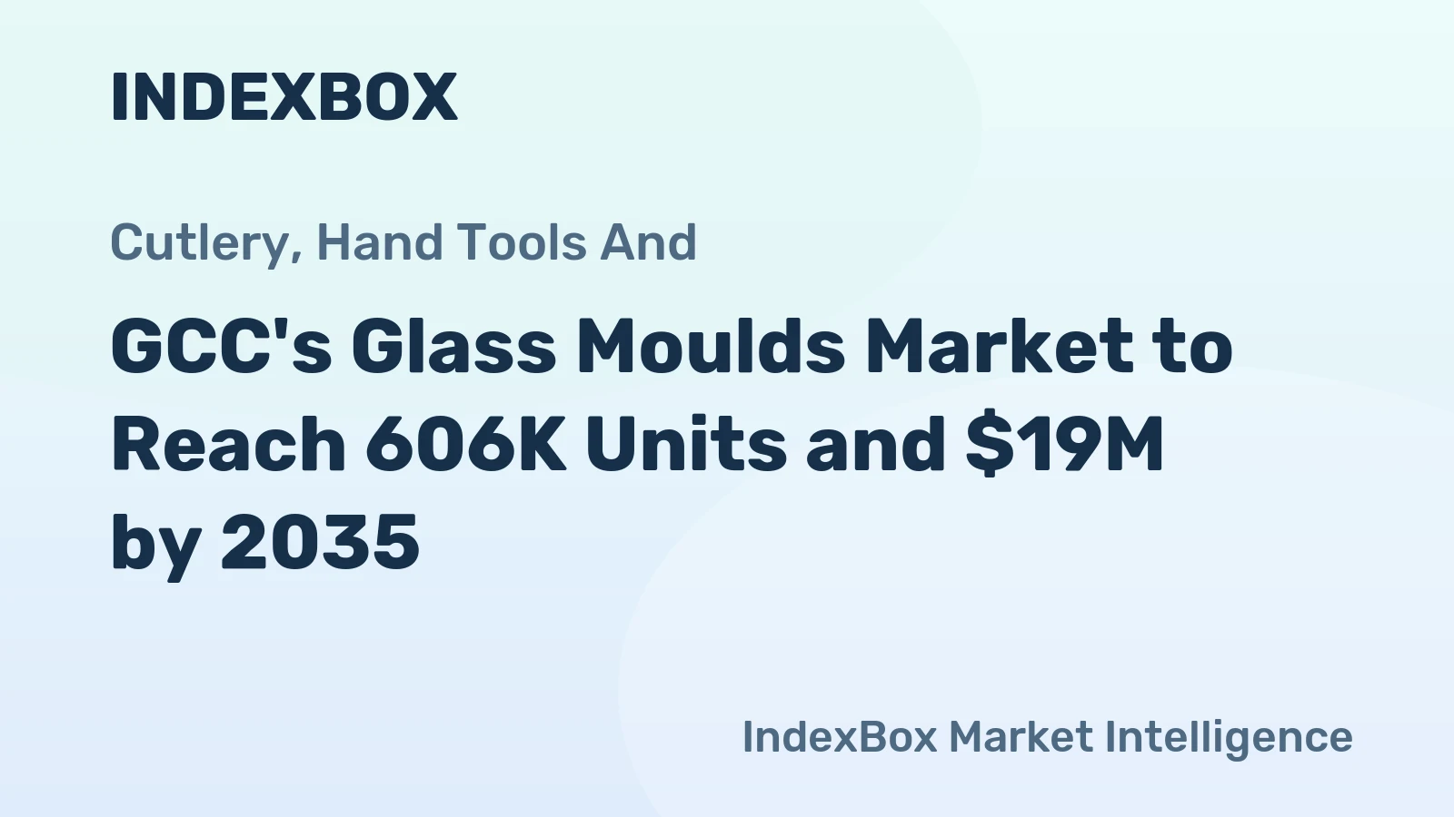 GCC's Glass Moulds Market to Reach 606K Units and $19M by 2035