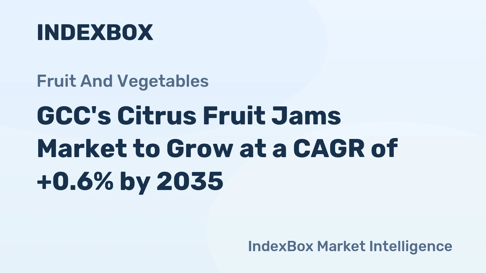 GCC's Citrus Fruit Jams Market to Grow at a CAGR of +0.6% by 2035
