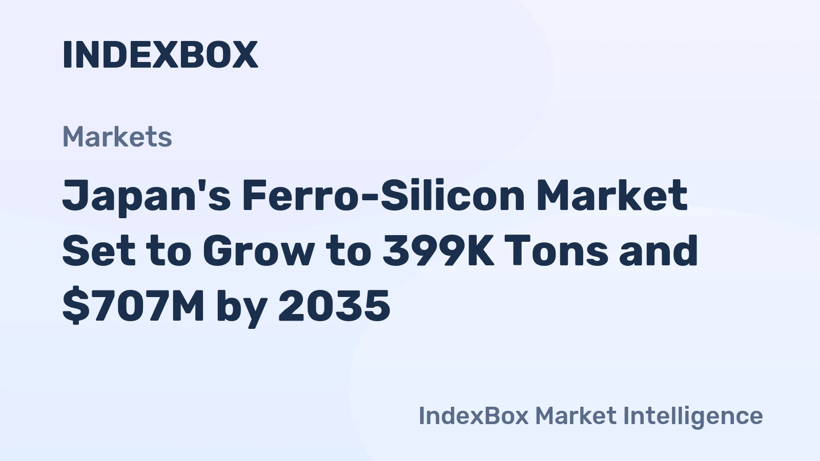 Japan's Ferro-Silicon Market Set to Grow to 399K Tons and $707M by 2035