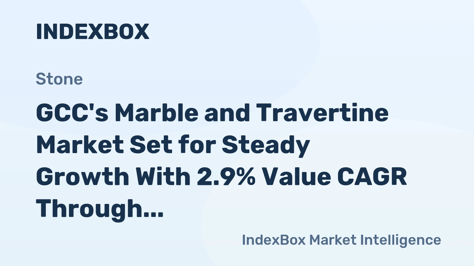 GCC's Marble and Travertine Market Set for Steady Growth With 2.9% Value CAGR Through 2035