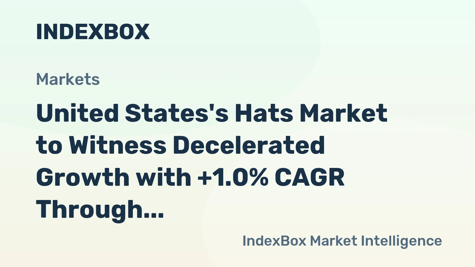 United States's Hats Market to Witness Decelerated Growth with +1.0% CAGR Through 2035, Reaching $3B Value