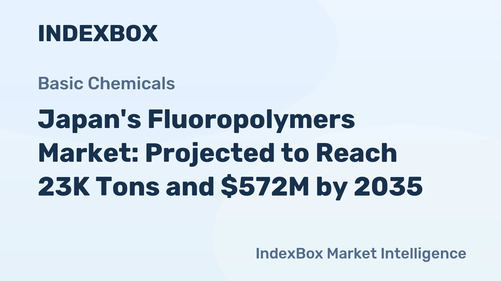 Japan's Fluoropolymers Market: Projected to Reach 23K Tons and $572M by 2035