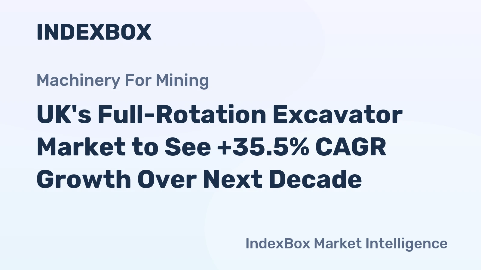 UK's Full-Rotation Excavator Market to See +35.5% CAGR Growth Over Next Decade