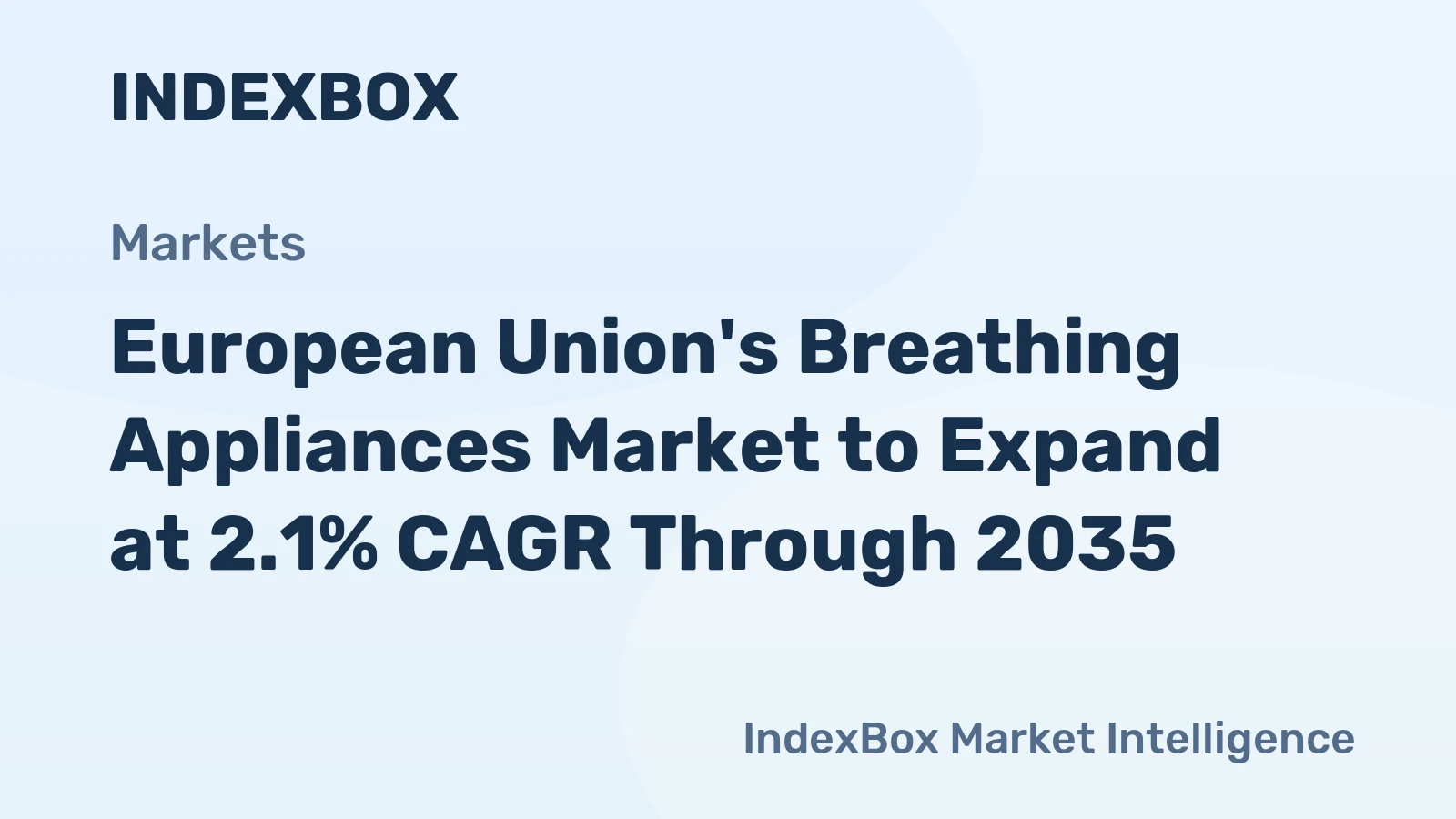 European Union's Breathing Appliances Market to Expand at 2.1% CAGR Through 2035