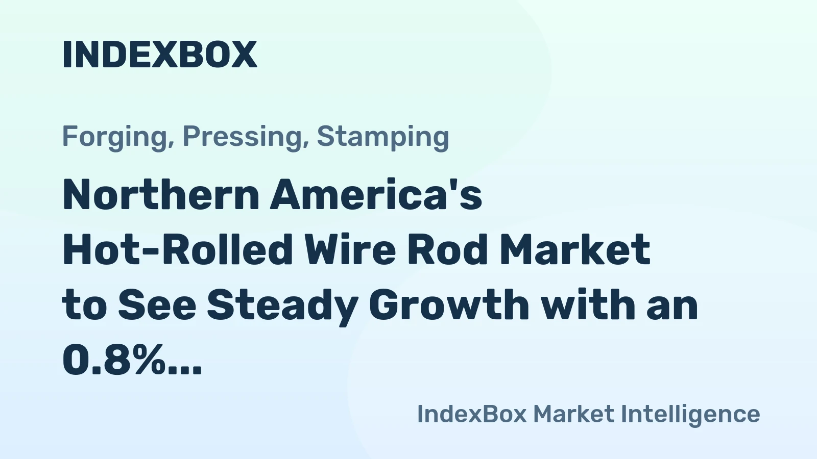 Northern America's Hot-Rolled Wire Rod Market to See Steady Growth with an 0.8% Volume CAGR
