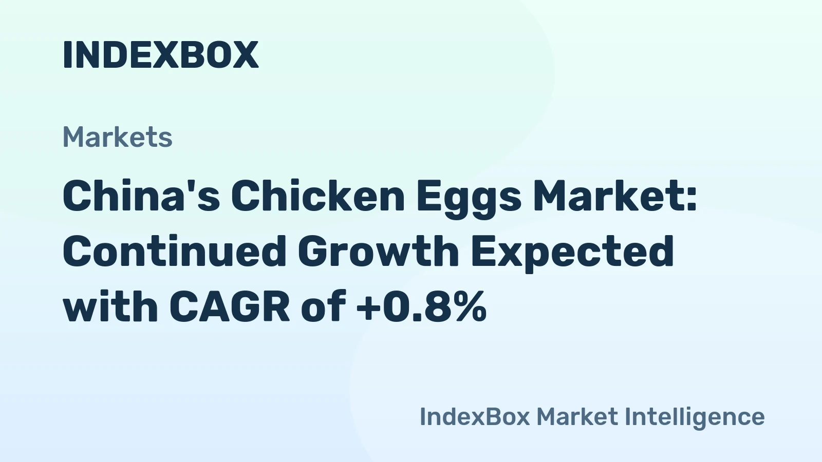 China's Chicken Eggs Market: Continued Growth Expected with CAGR of +0.8%