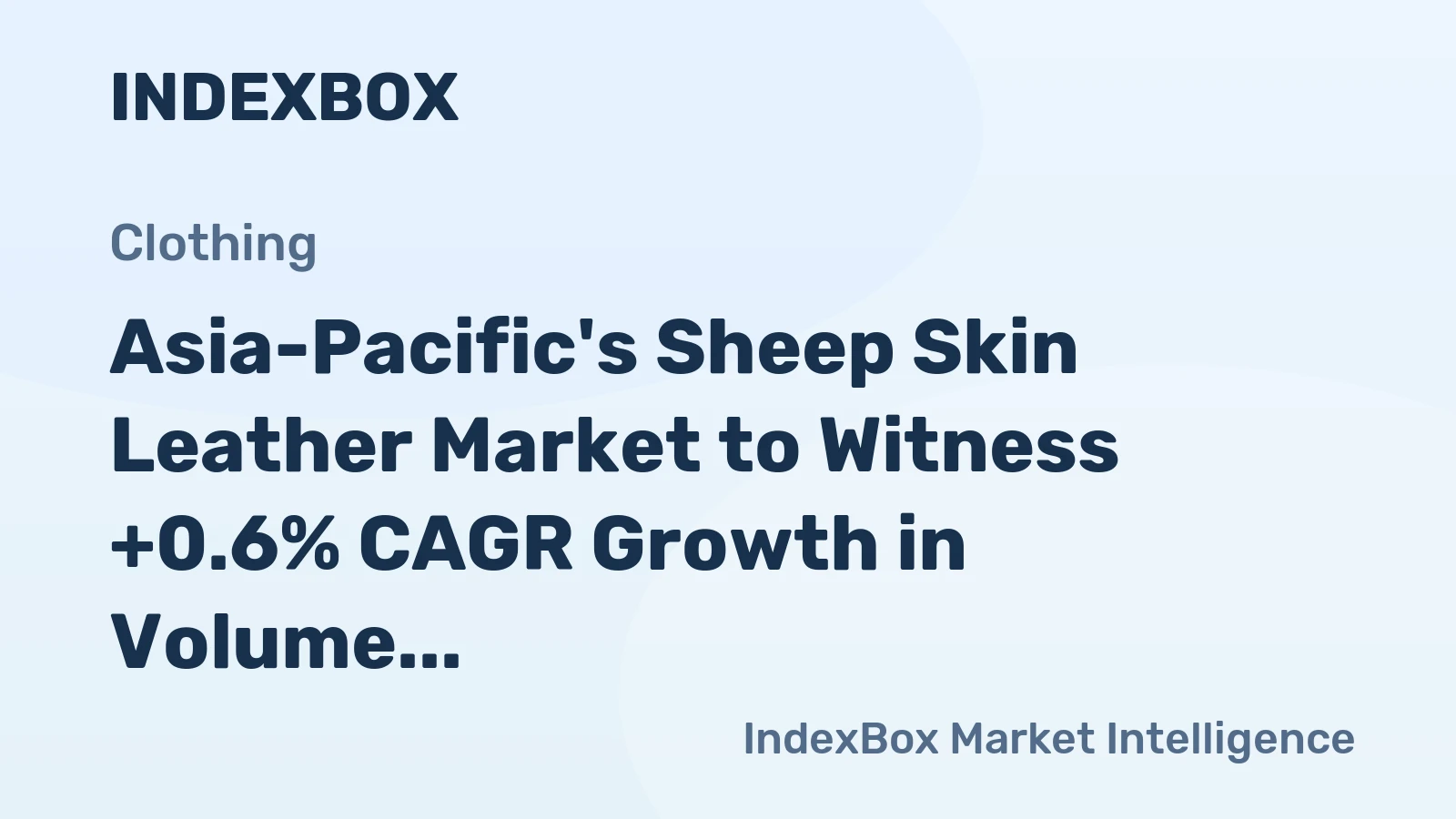 Asia-Pacific's Sheep Skin Leather Market to Witness +0.6% CAGR Growth in Volume by 2035