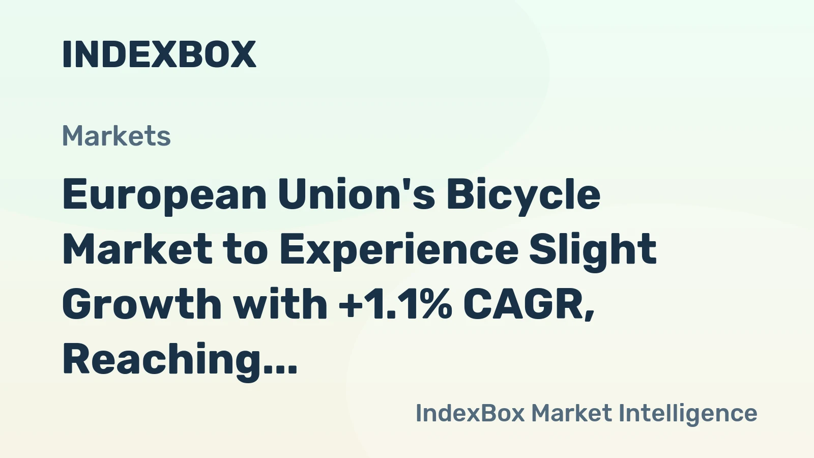 European Union's Bicycle Market to Experience Slight Growth with +1.1% CAGR, Reaching 16M Units by 2035