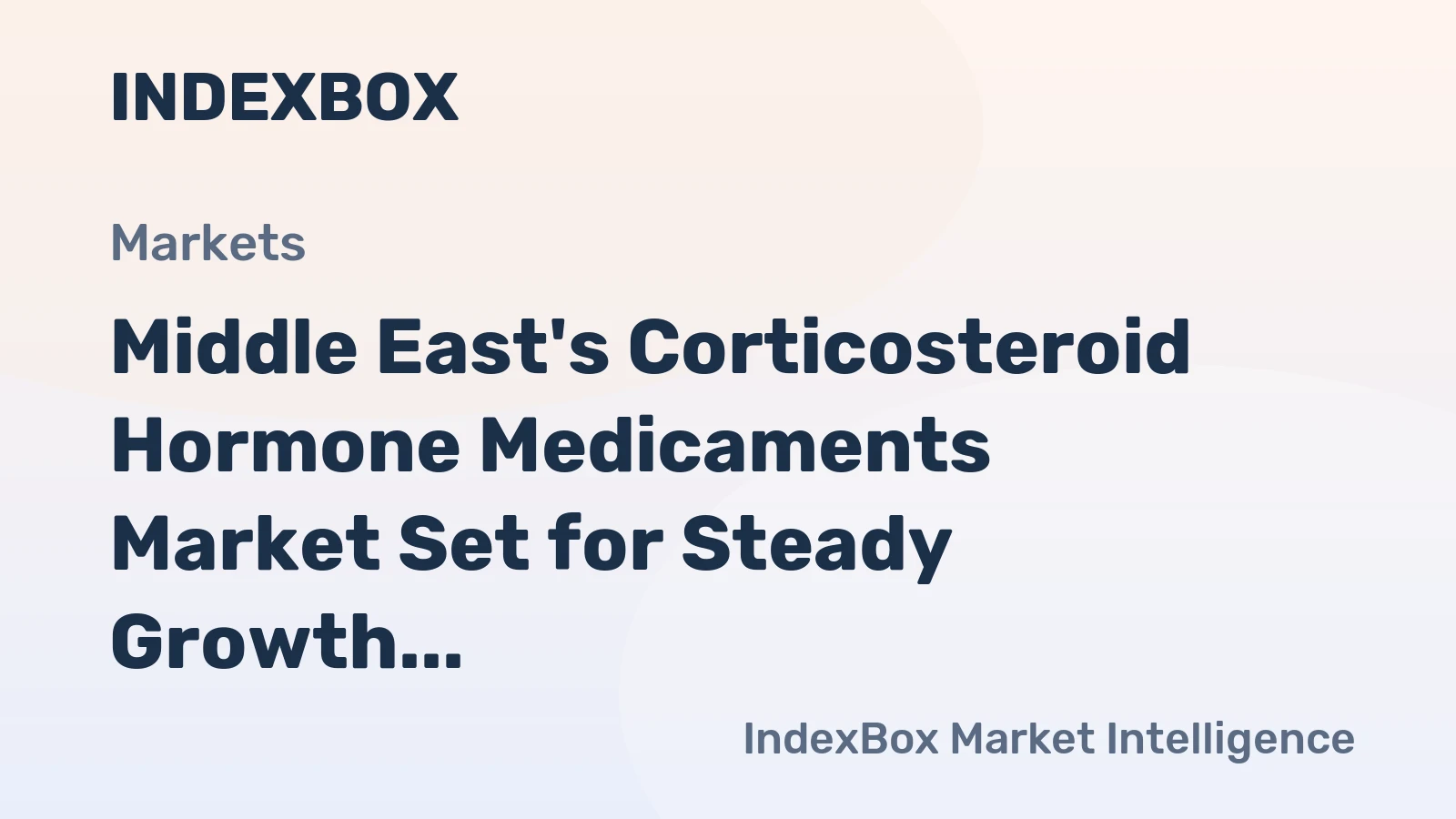 Middle East's Corticosteroid Hormone Medicaments Market Set for Steady Growth with 1.6% CAGR