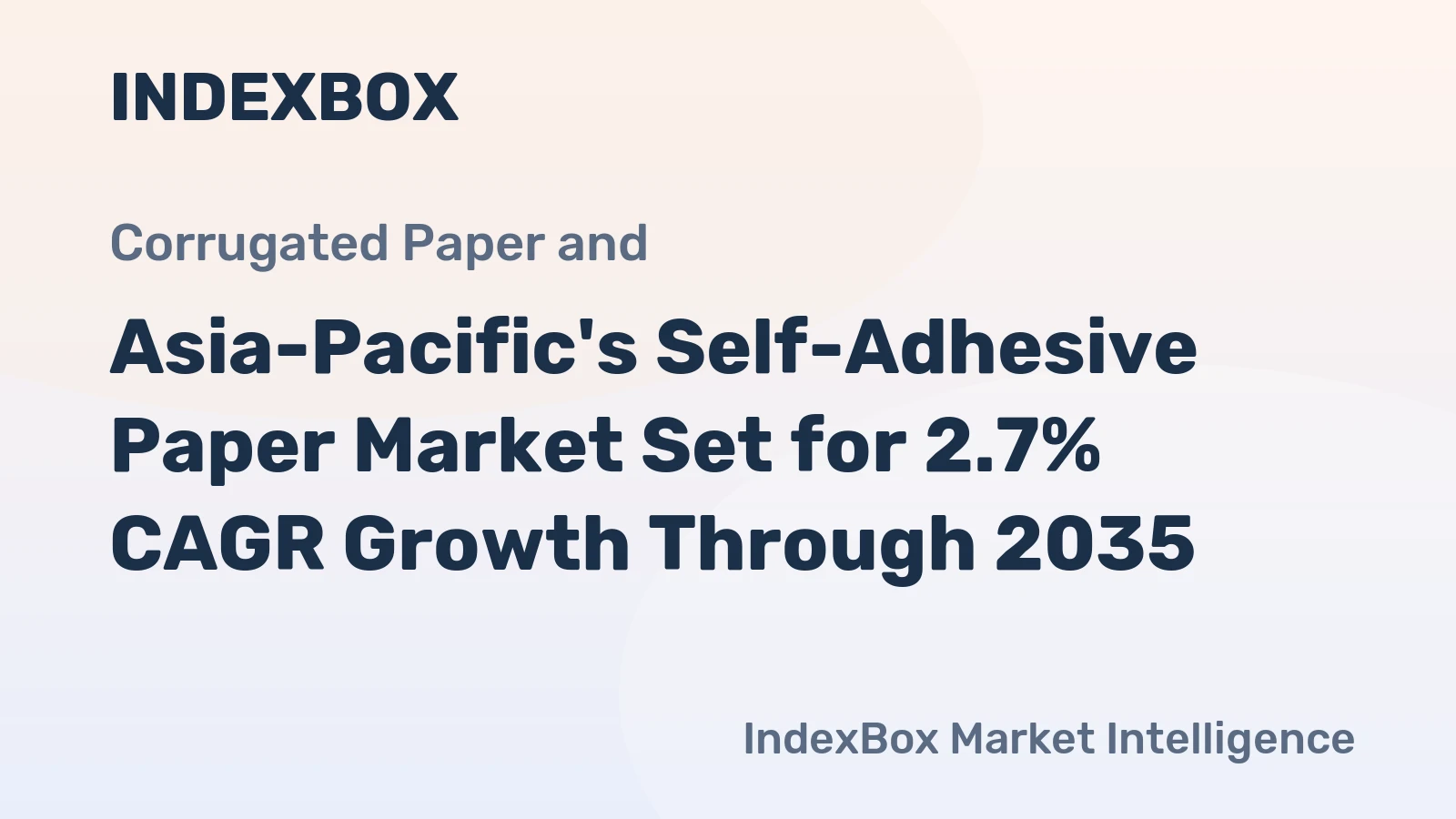 Asia-Pacific's Self-Adhesive Paper Market Set for 2.7% CAGR Growth Through 2035