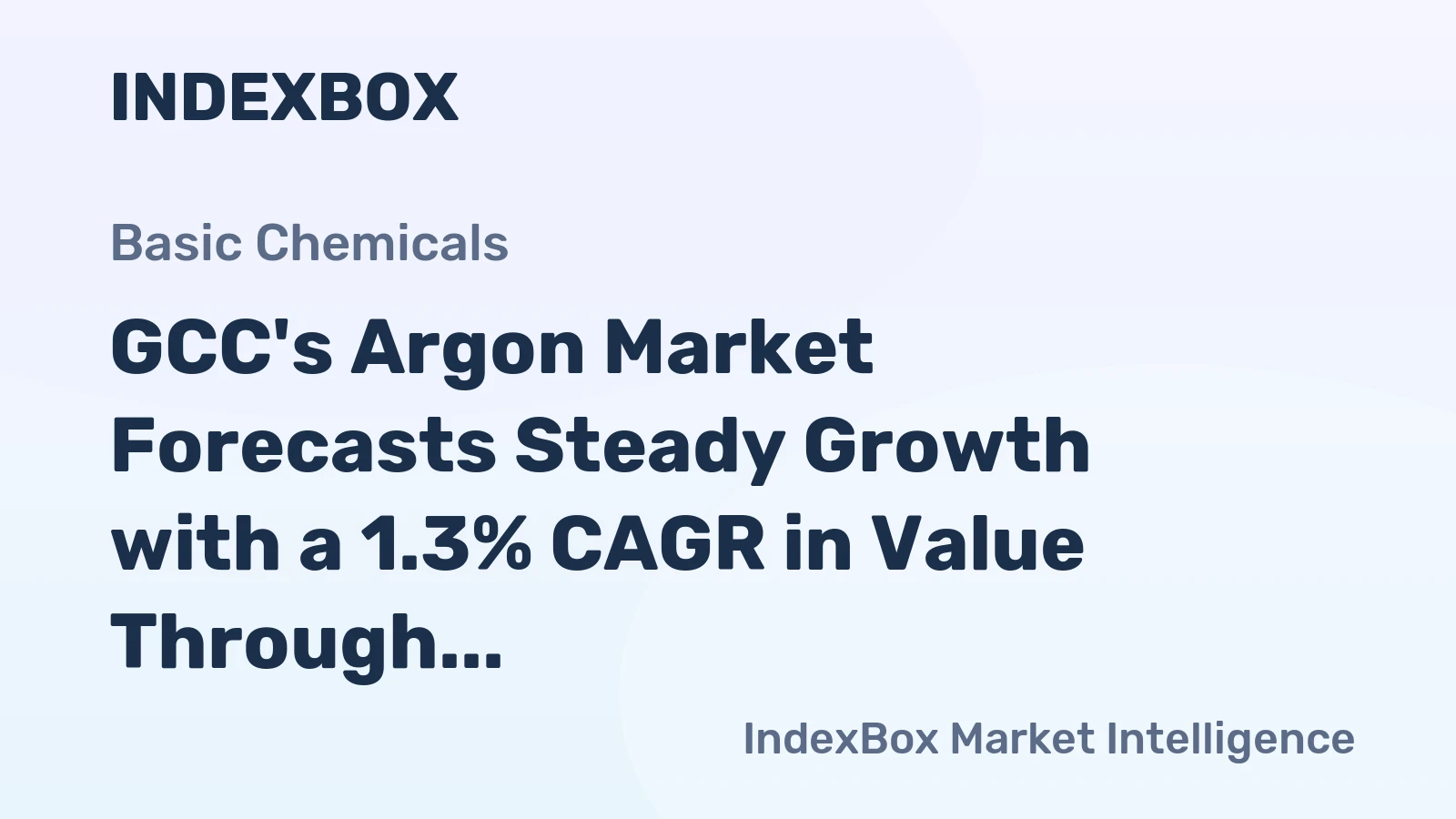 GCC's Argon Market Forecasts Steady Growth with a 1.3% CAGR in Value Through 2035