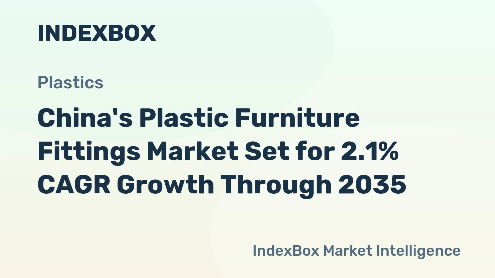 China's Plastic Furniture Fittings Market Set for 2.1% CAGR Growth Through 2035