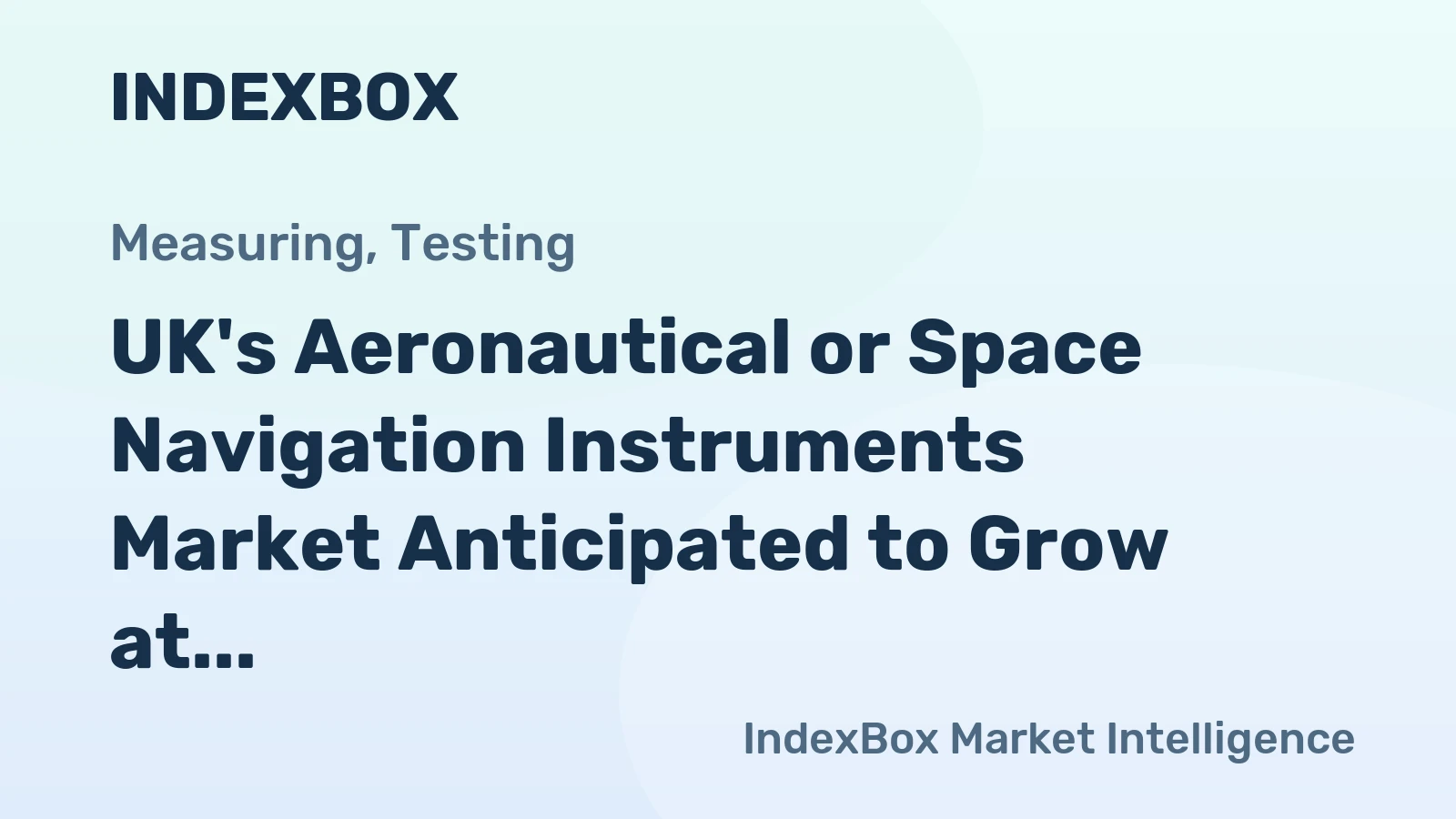 UK's Aeronautical or Space Navigation Instruments Market Anticipated to Grow at a Slow Rate with +0.3% CAGR from 2024 to 2035, Reaching 1.5M Units