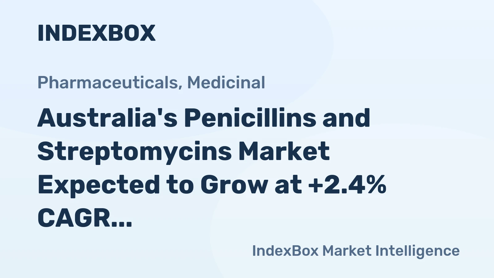 Australia's Penicillins and Streptomycins Market Expected to Grow at +2.4% CAGR, Reaching 4.6K tons by 2035