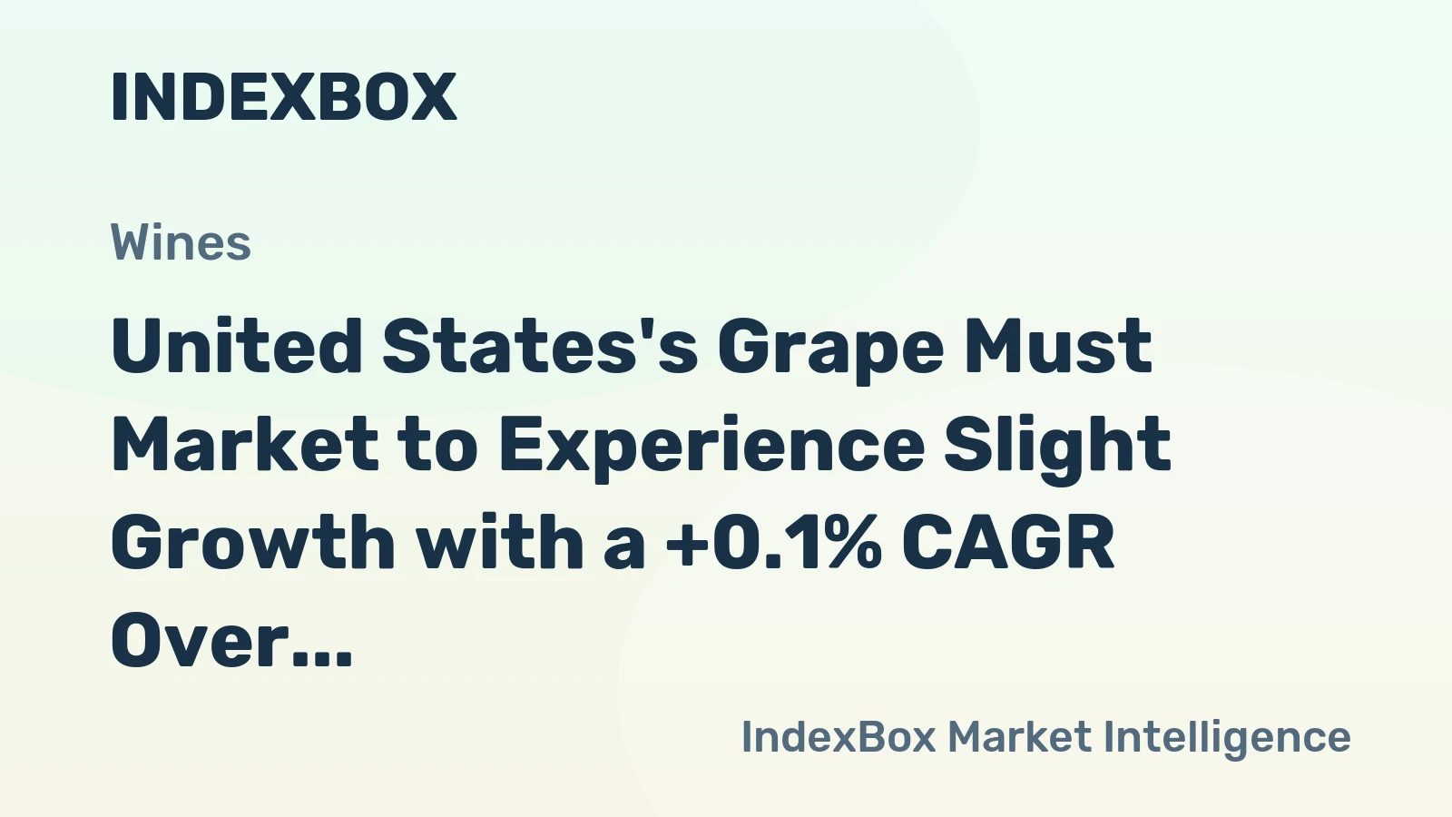 United States's Grape Must Market to Experience Slight Growth with a +0.1% CAGR Over Next Decade