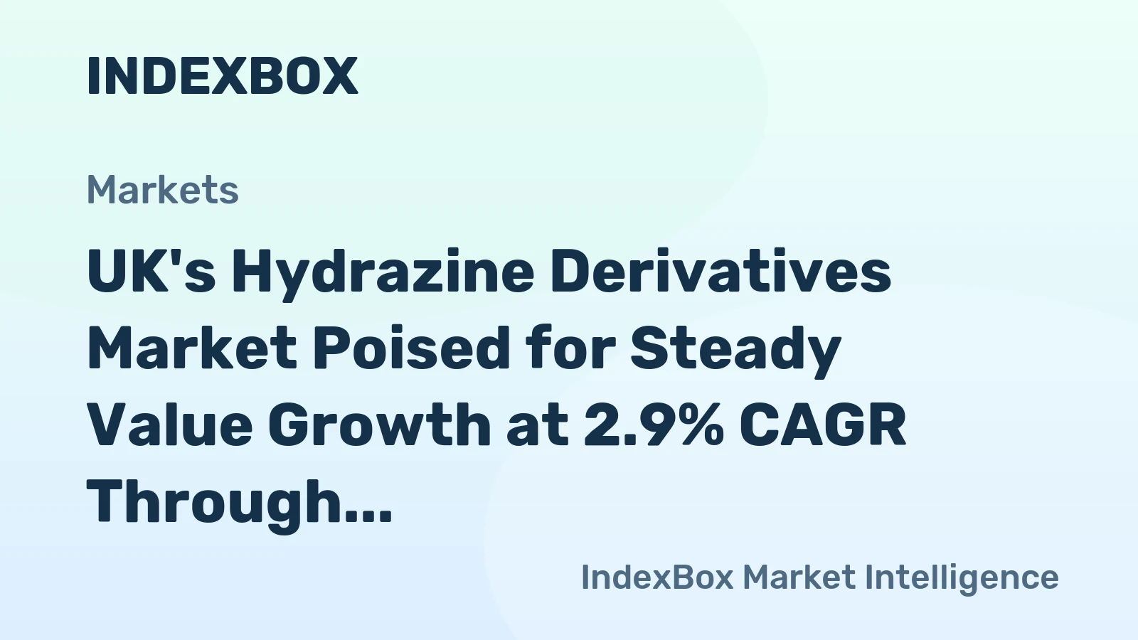 UK's Hydrazine Derivatives Market Poised for Steady Value Growth at 2.9% CAGR Through 2035