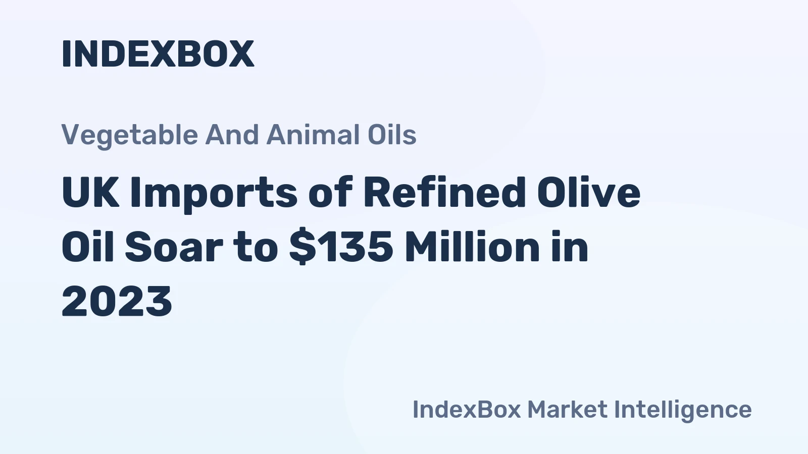 UK Imports of Refined Olive Oil Soar to $135 Million in 2023