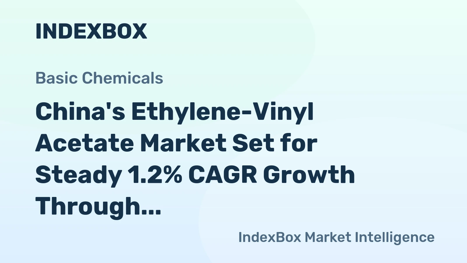 China's Ethylene-Vinyl Acetate Market Set for Steady 1.2% CAGR Growth Through 2035