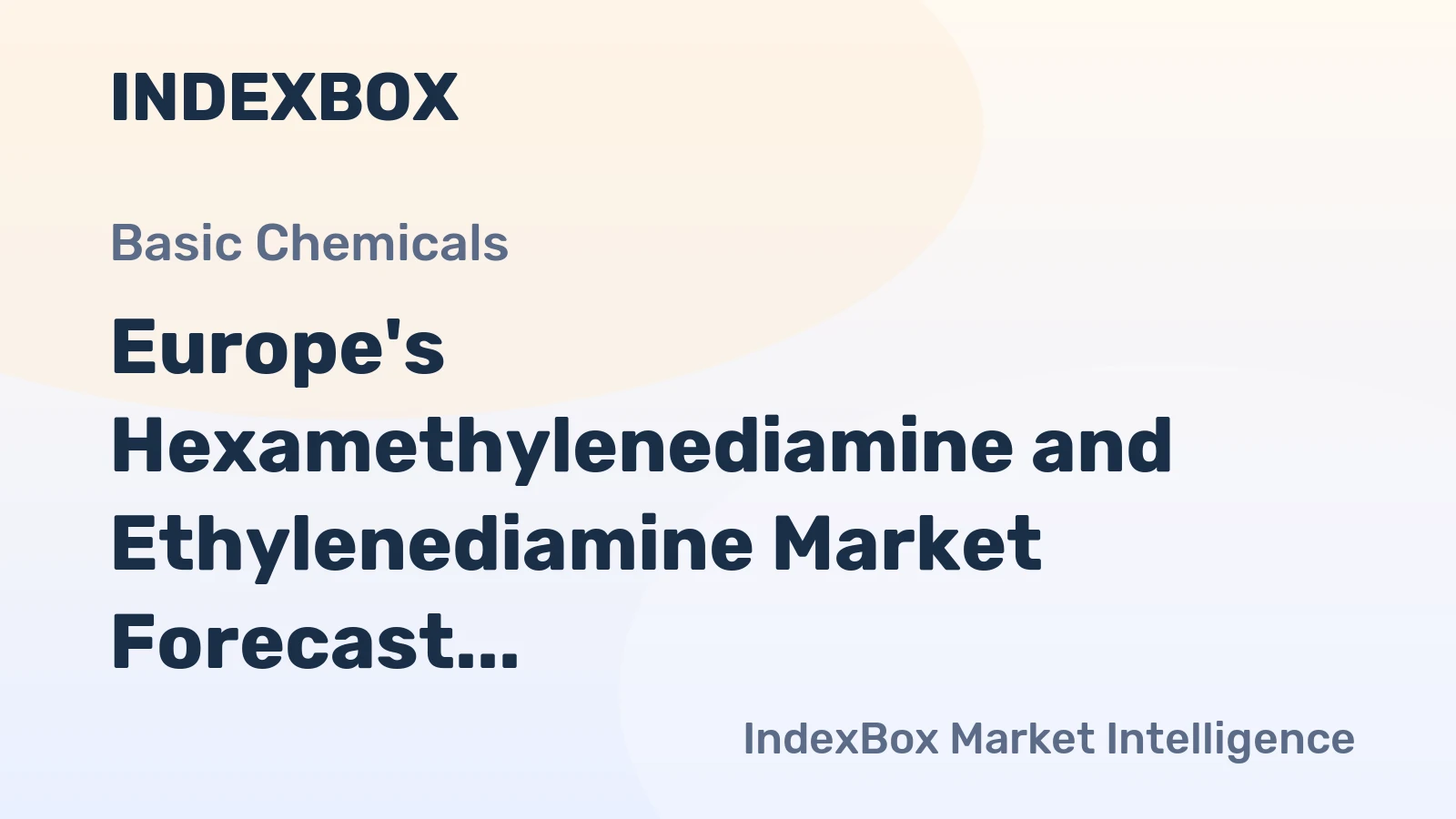 Europe's Hexamethylenediamine and Ethylenediamine Market Forecast for Slight Volume Growth with 0.3% CAGR Through 2035