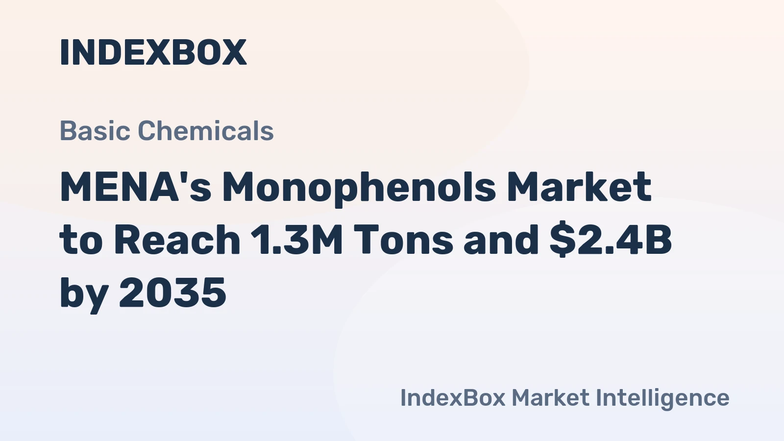 MENA's Monophenols Market to Reach 1.3M Tons and $2.4B by 2035