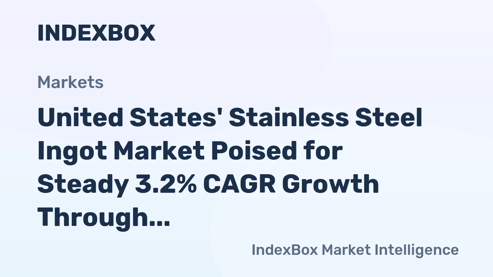 United States' Stainless Steel Ingot Market Poised for Steady 3.2% CAGR Growth Through 2035
